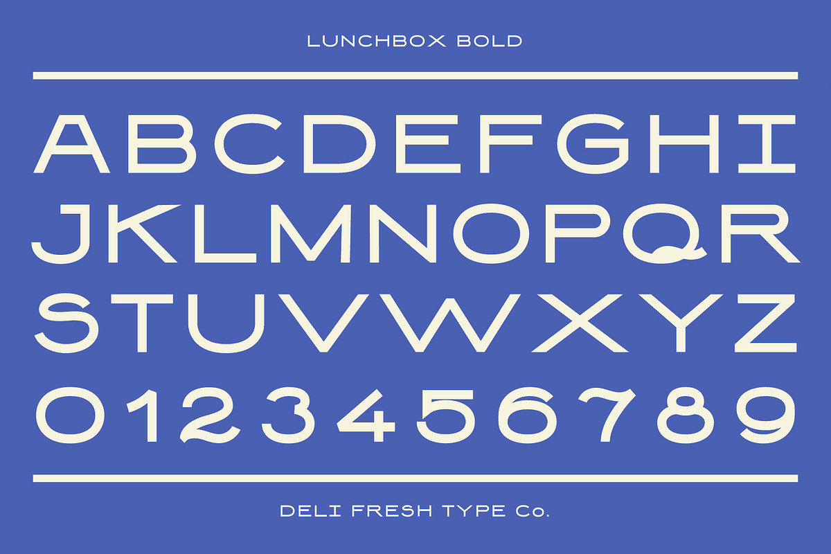 Lunchbox: A Simple Retro Font