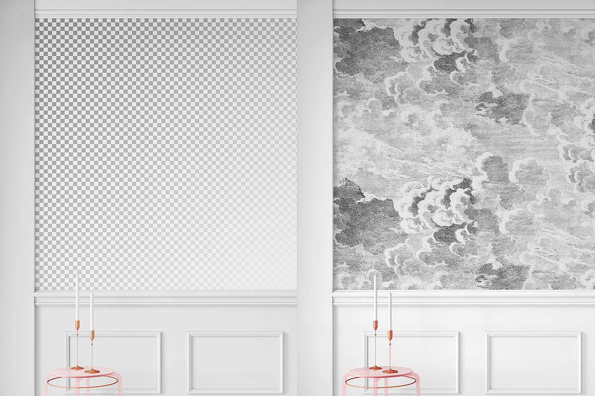 Wallpapers mock up, a Print Template by KseniyaT