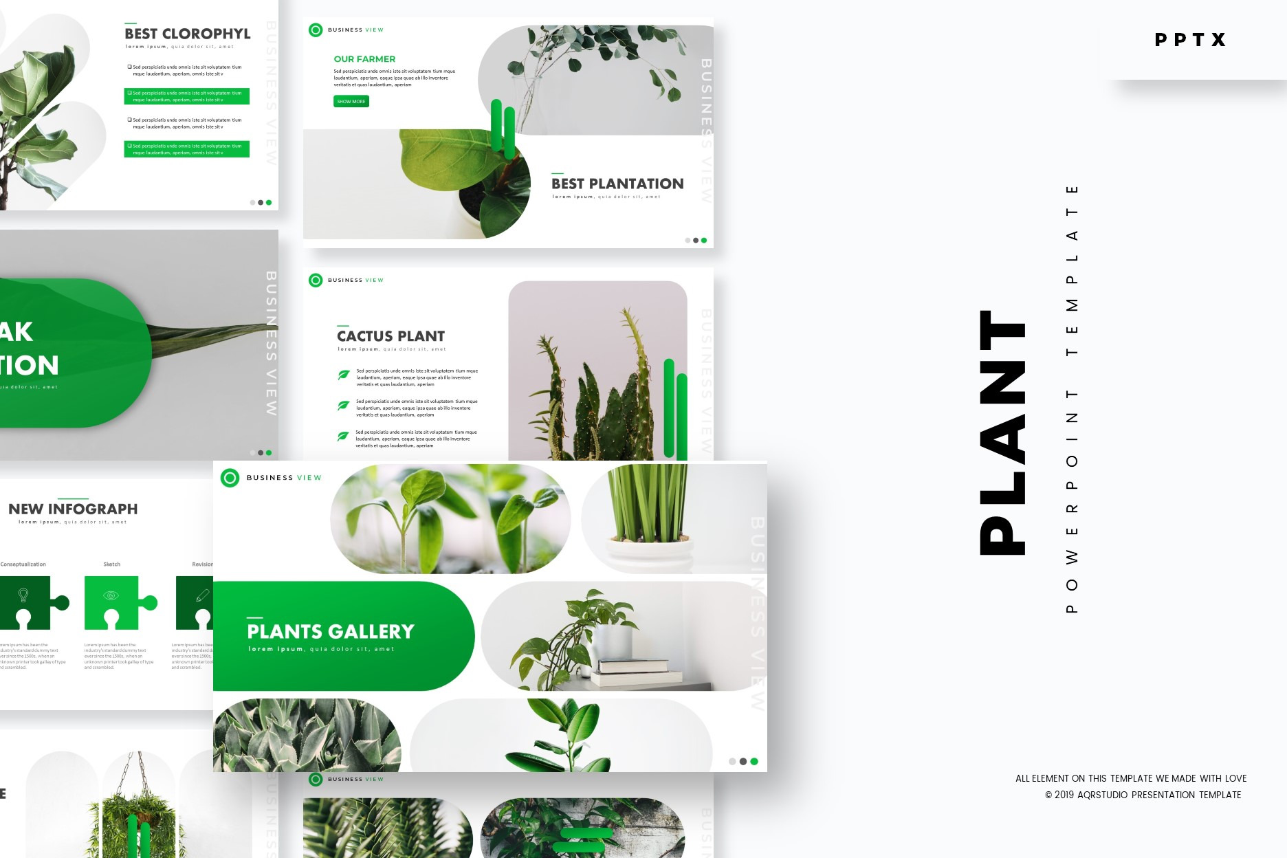 Plant - Powerpoint Template, a Presentation Template by AQR Studio