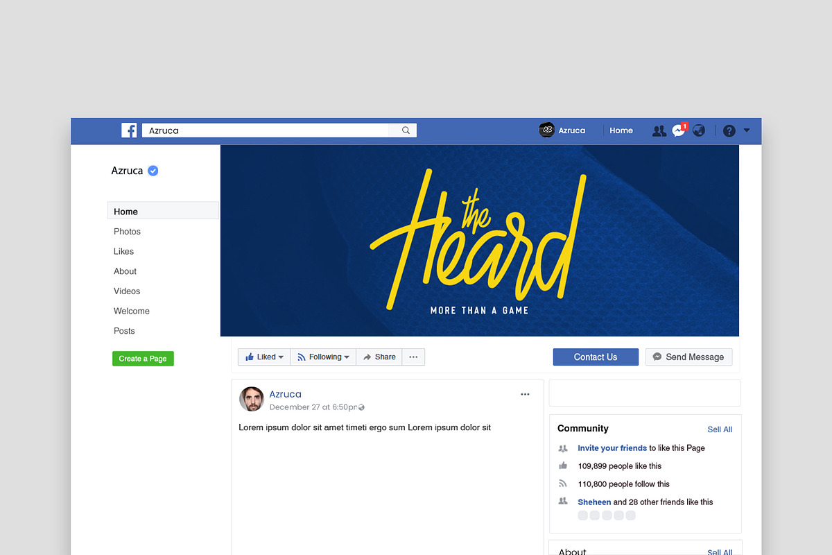 Basketball Facebook Cover Templates, a Social Media Template by Azruca