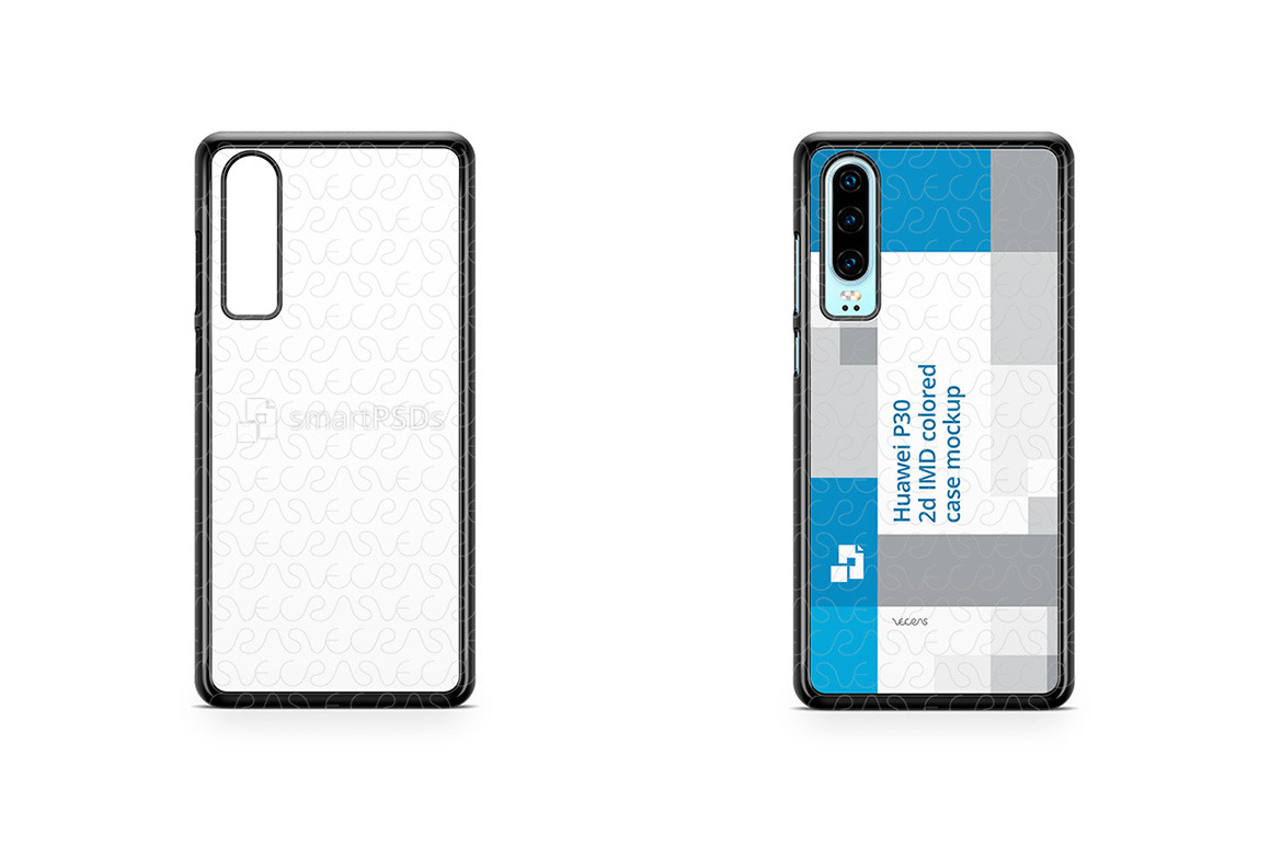 Huawei P30 2d PC Colored Case Mockup, a Product Mockup by VecRas