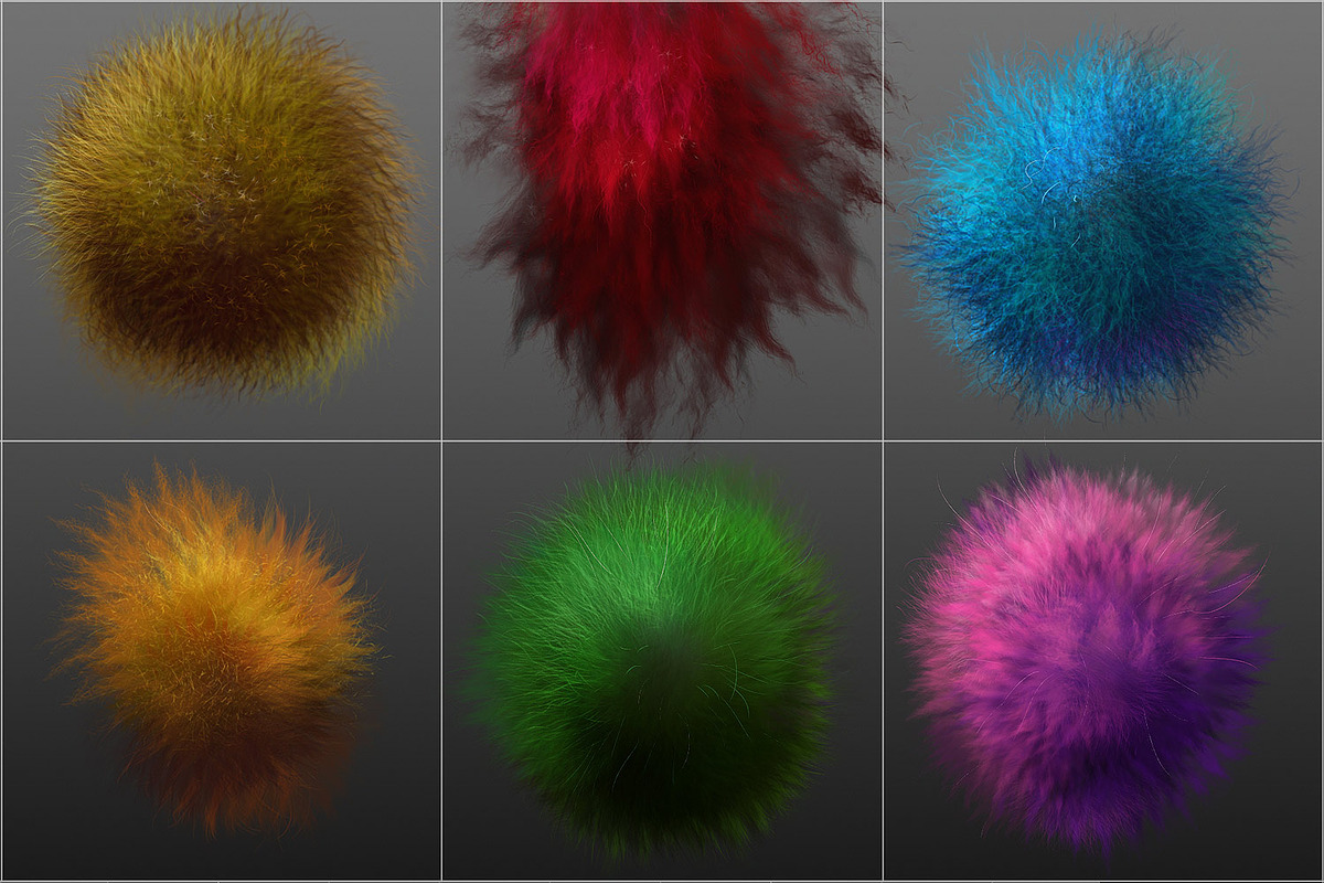 28 Realistic FUR brushes for Photoshop