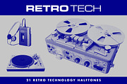 Retro Tech - 21 Technology Halftones, an Object Graphic by Offset
