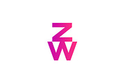 WZ ZW logo design, a Branding & Logo Template by xcoolee