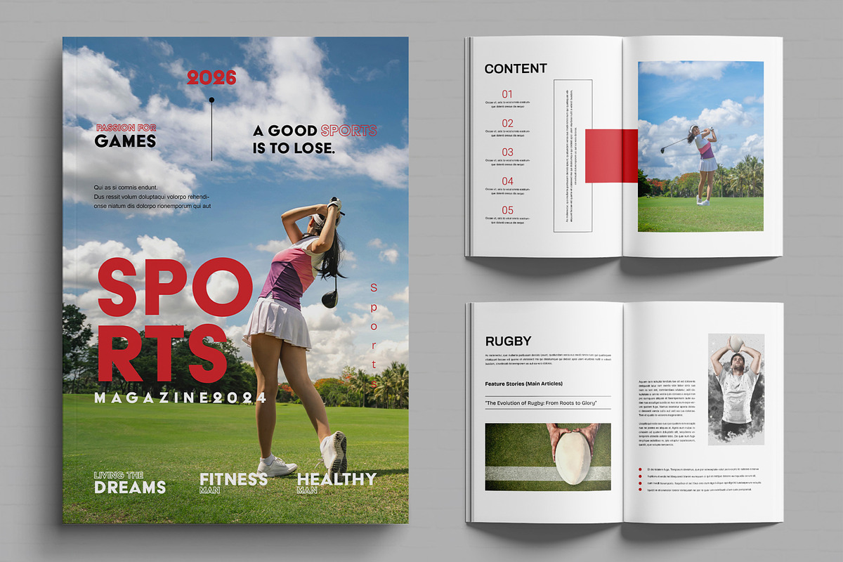 Sports Magazine Layout