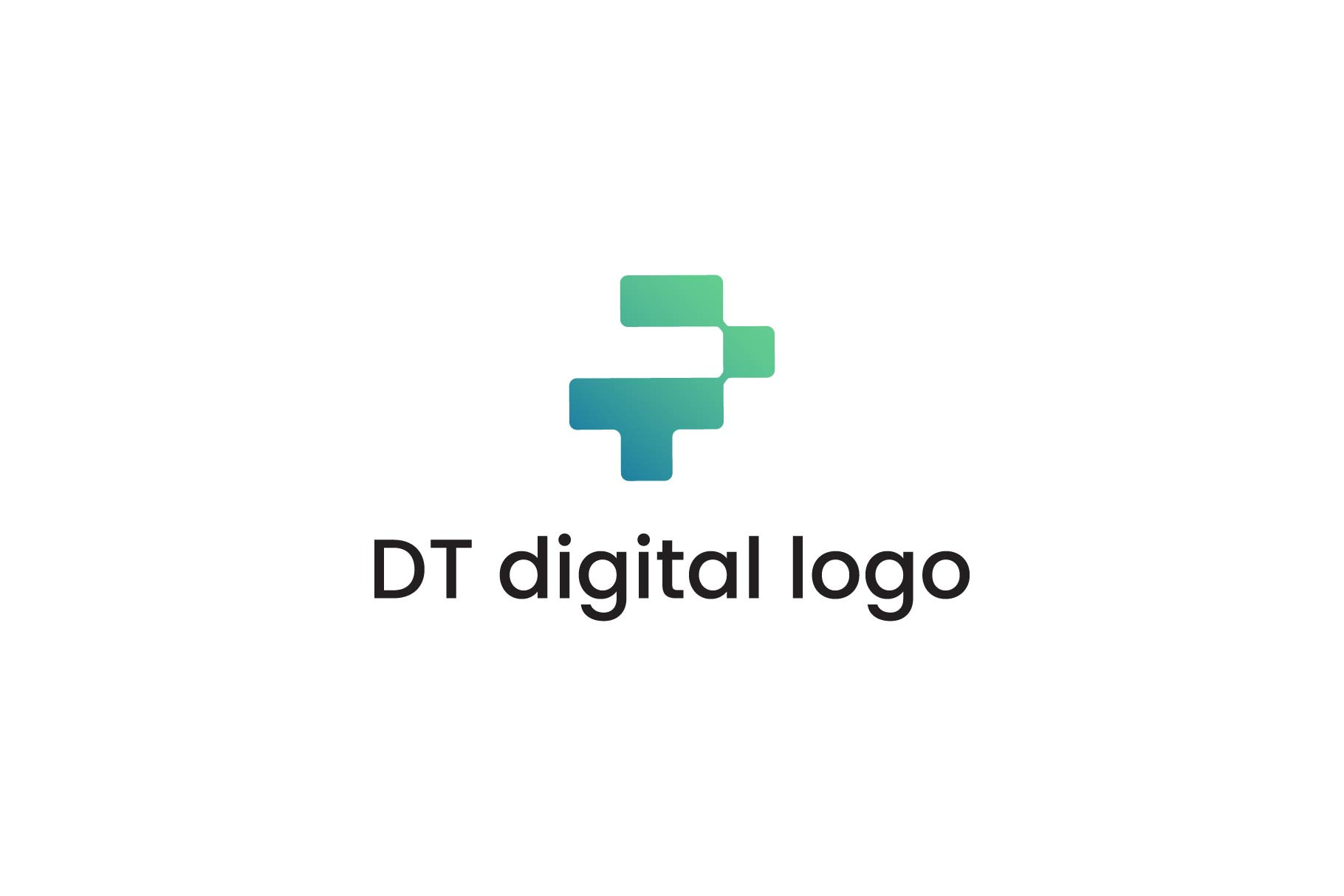 DT or TD Digital Logo, a Branding & Logo Template by FransiskaDesign