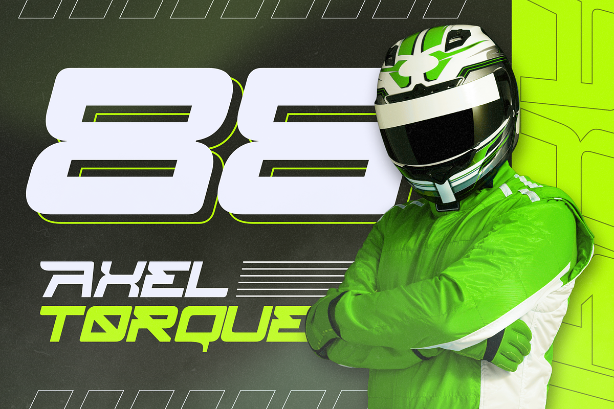 Hyper Sport - Racing Logo Font, a Sans Serif Font by Nirmana Visual