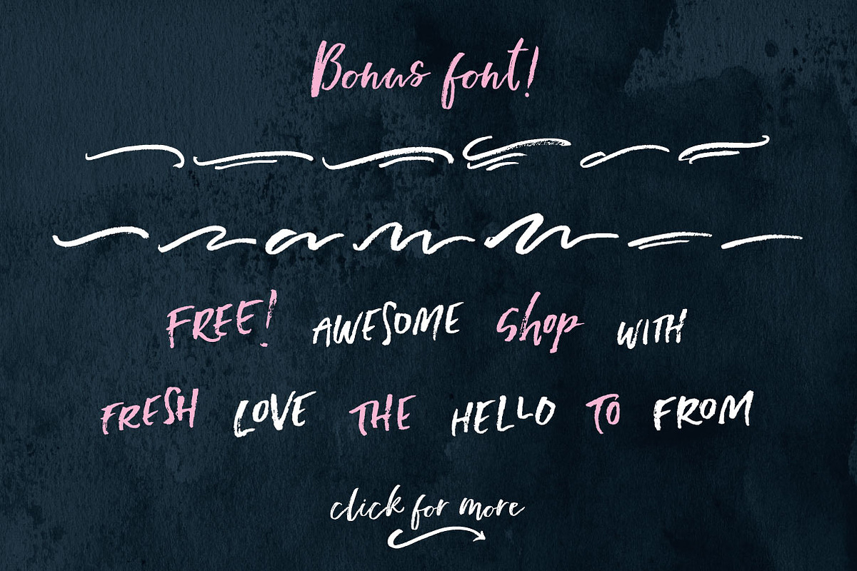 Happy Letters Brush Script font, a Handwritten Font by Creator Goodies
