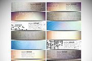 Headers set, science backgrounds, a Templates & Theme by VectorShop