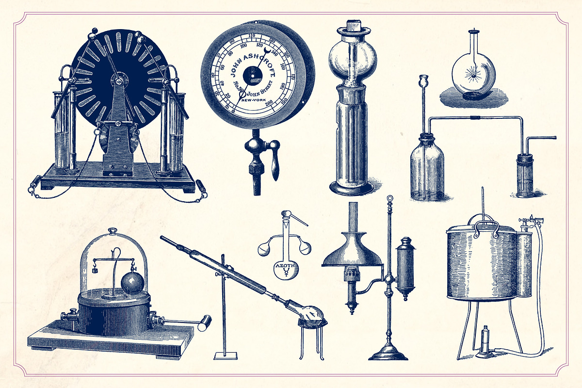 Vintage Science Illustrations, an Illustration by Mr Vintage | Creative ...