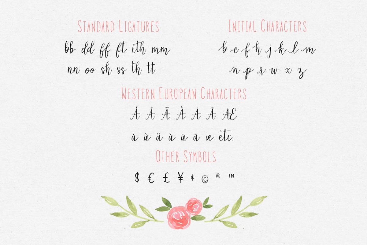 Fiorella Font, a Handwritten Font by Jane Yu Designs