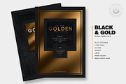 Black and Gold Flyer Template Design