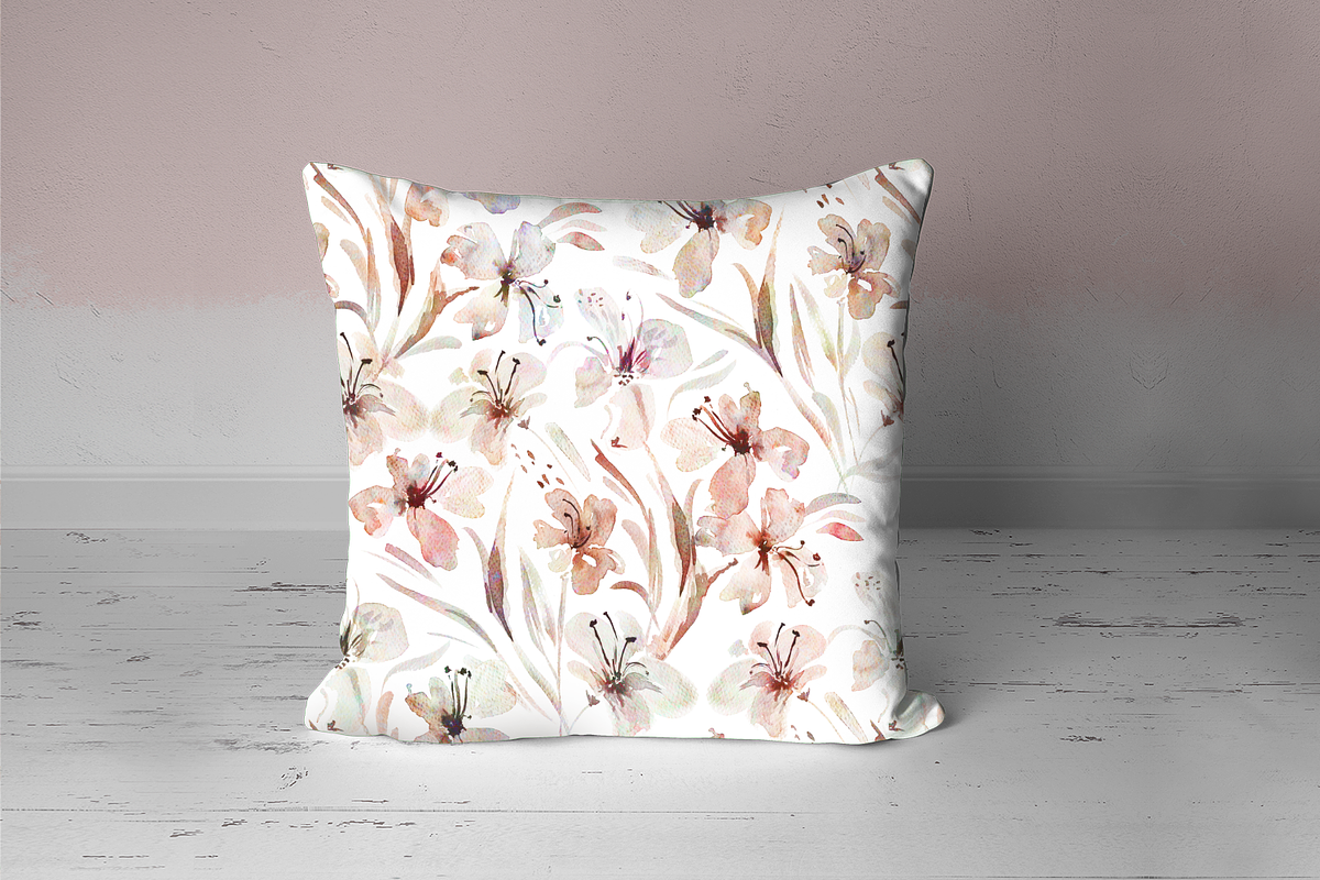 Subtle Boho Flowers, a Wallpaper Graphic by MalyskaStudio