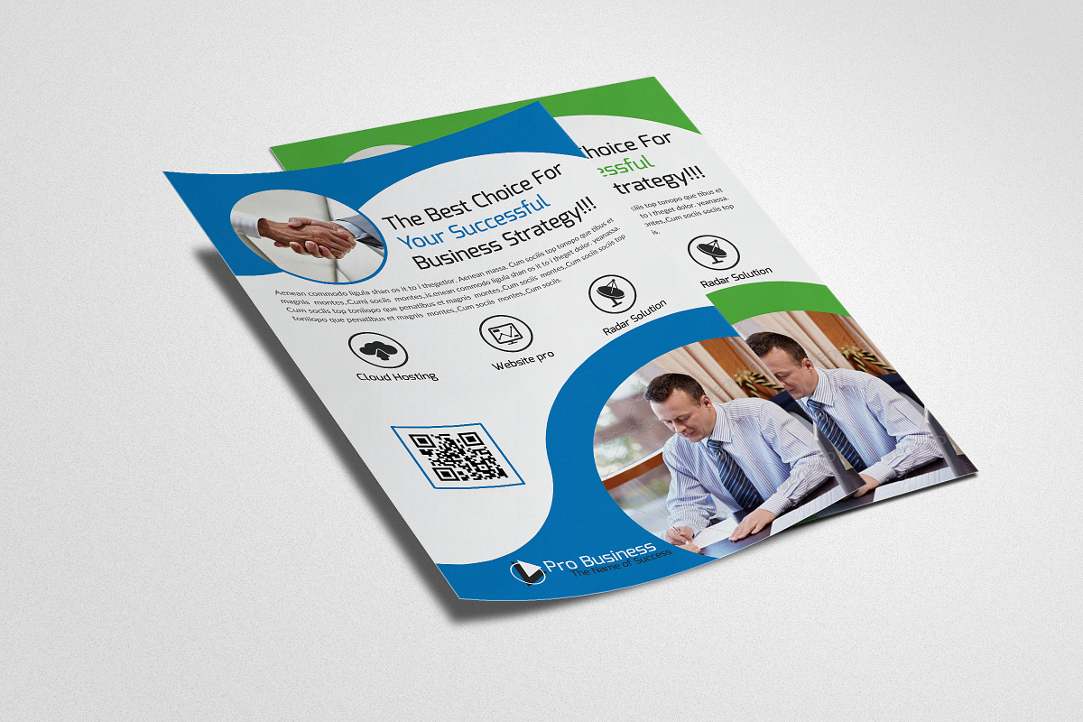 Management Consulting Business Flyer, a Flyer Template by Psd Templates