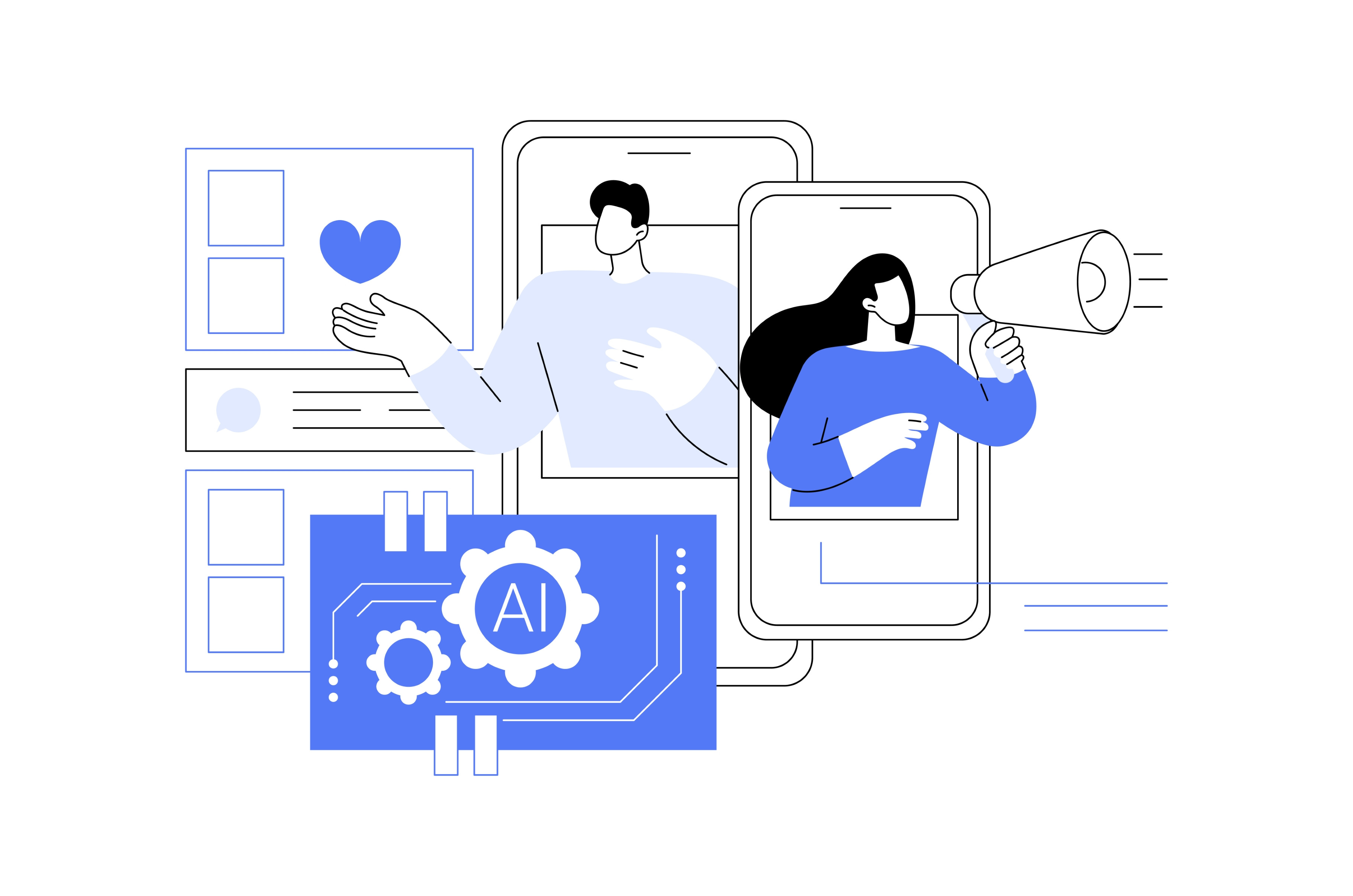 AI-Backed Influencer Identification, a Technology Illustration by ...
