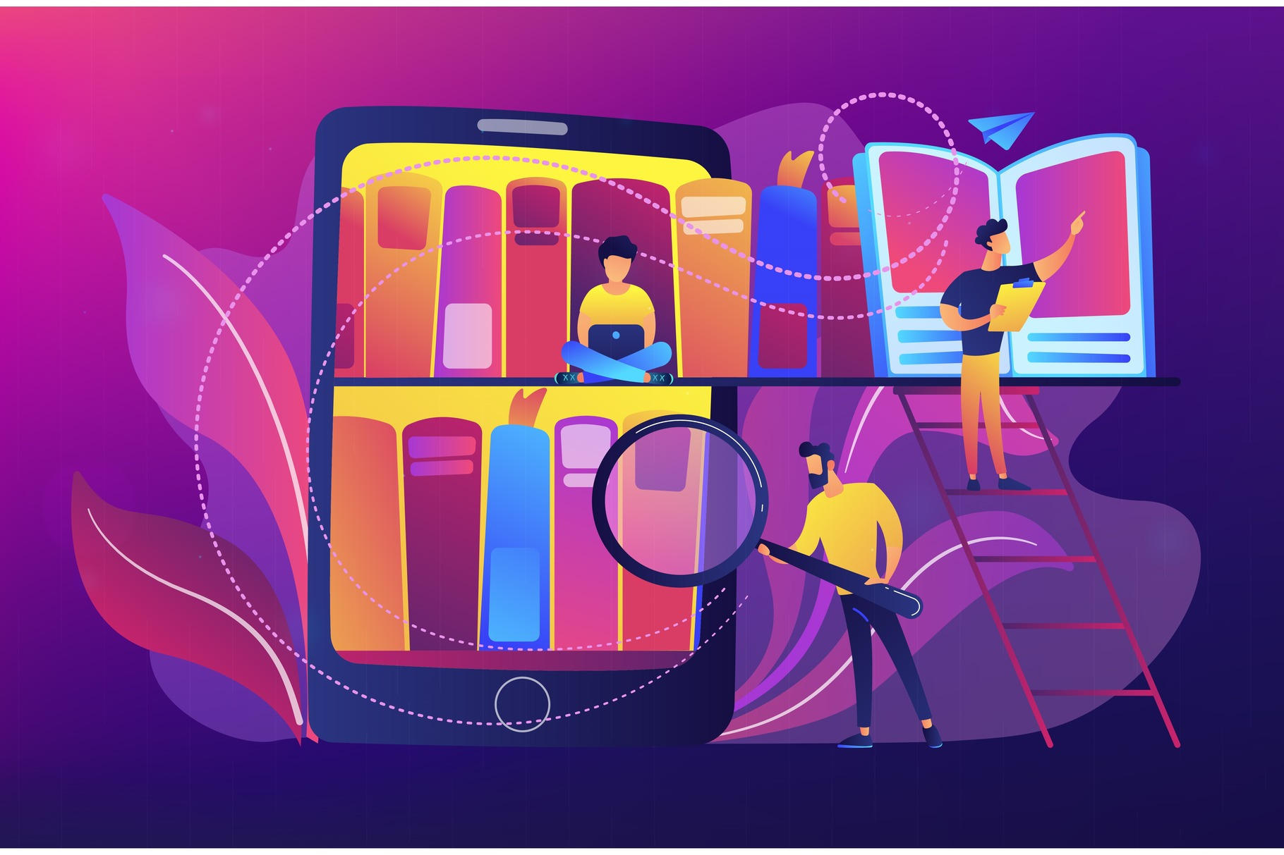 E-library concept vector | Education Illustrations ~ Creative Market