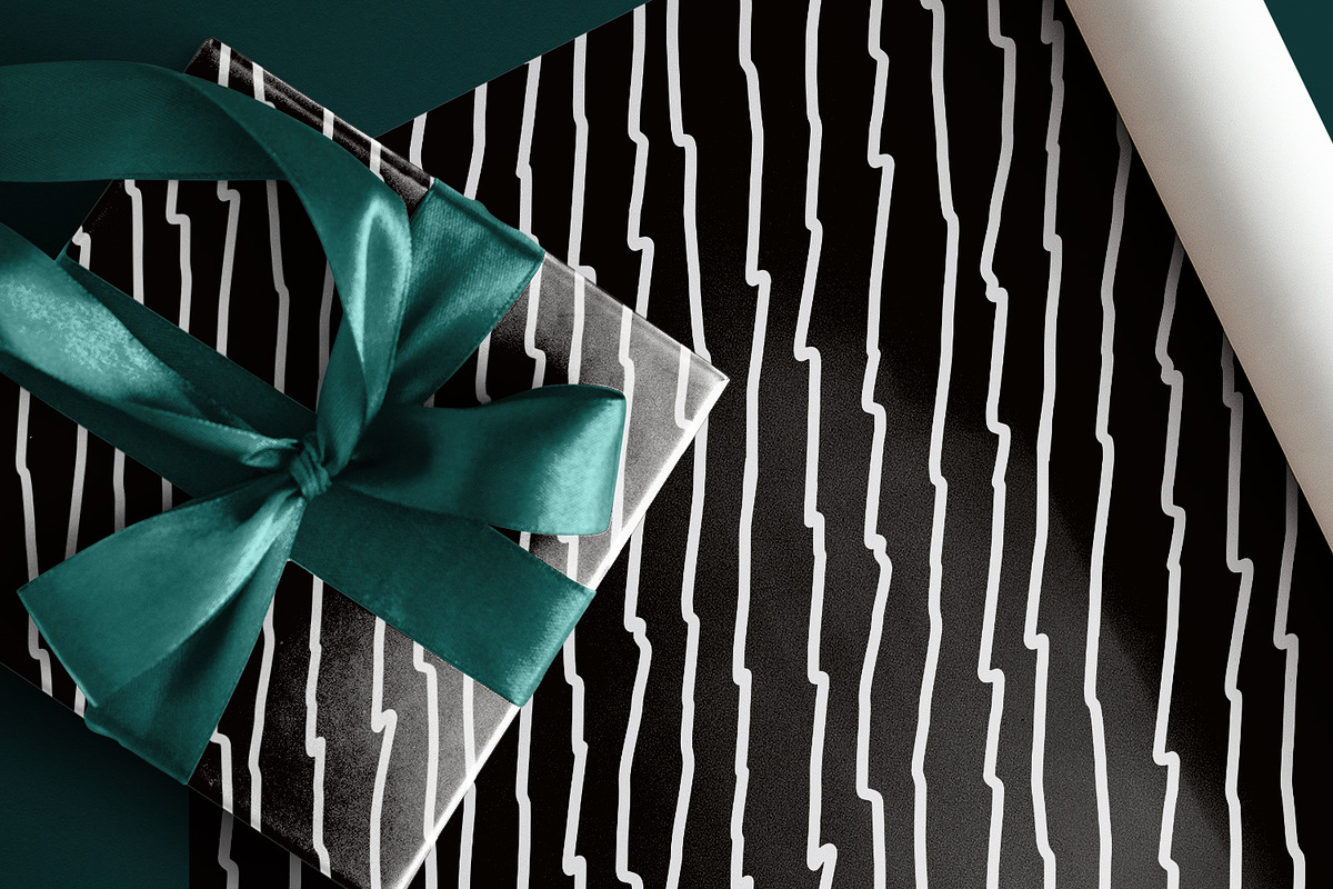 White Vertical Lines, a Pattern Graphic by MalyskaStudio