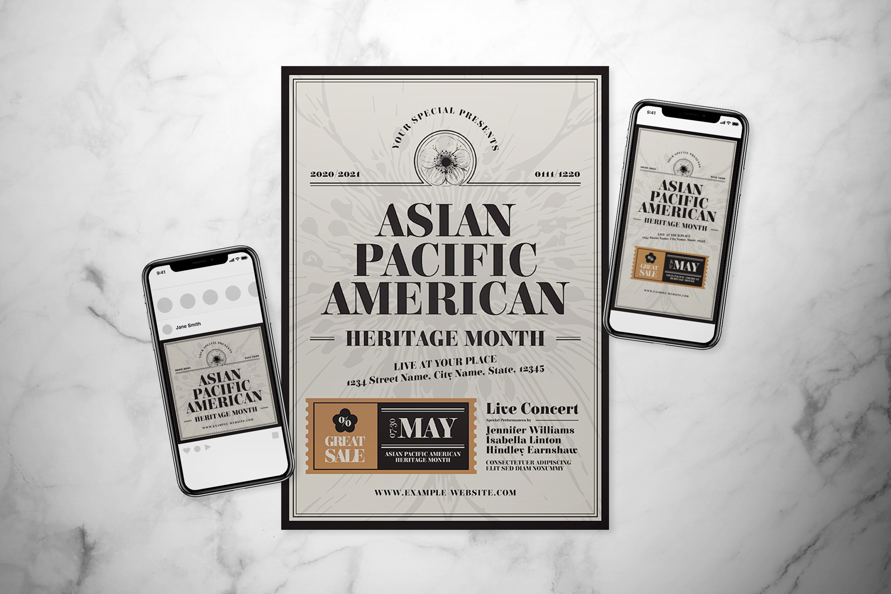 AsianPacific American Heritage Month, a Flyer Template by The Good Store