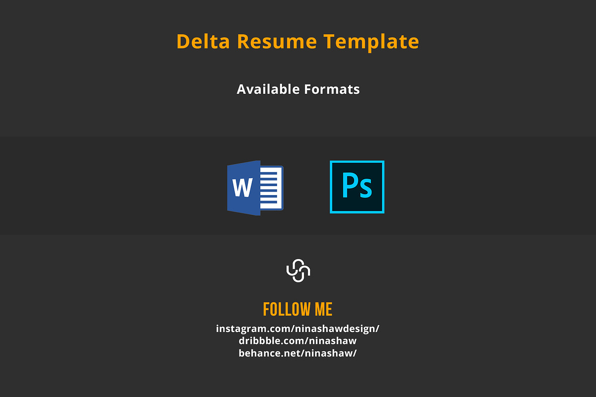 Delta Resume Template, a Resume Template by Nina Shaw