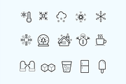 15 Snow and Ice Icons, an Icon by Creative VIP