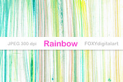 Ombre digital paper rainbow gradient, a Pattern Graphic by FOXYdigitalart