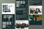Scooter Electric Landing Page, a Landing Page Template by SLAB! Design
