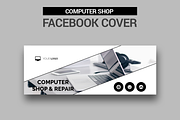 Computer Shop Facebook Cover, a Social Media Template by Creatricks