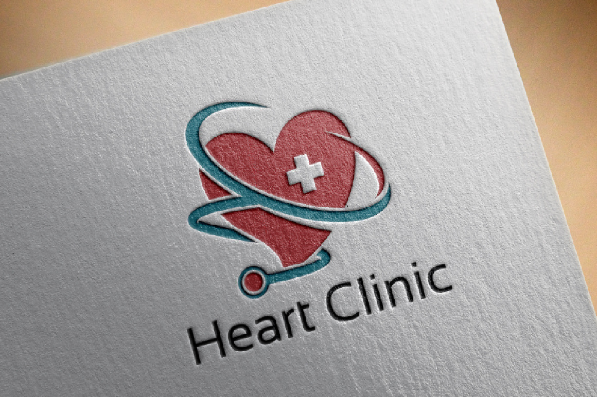 Heart Health Clinic Logo Template, a Branding & Logo Template by ...