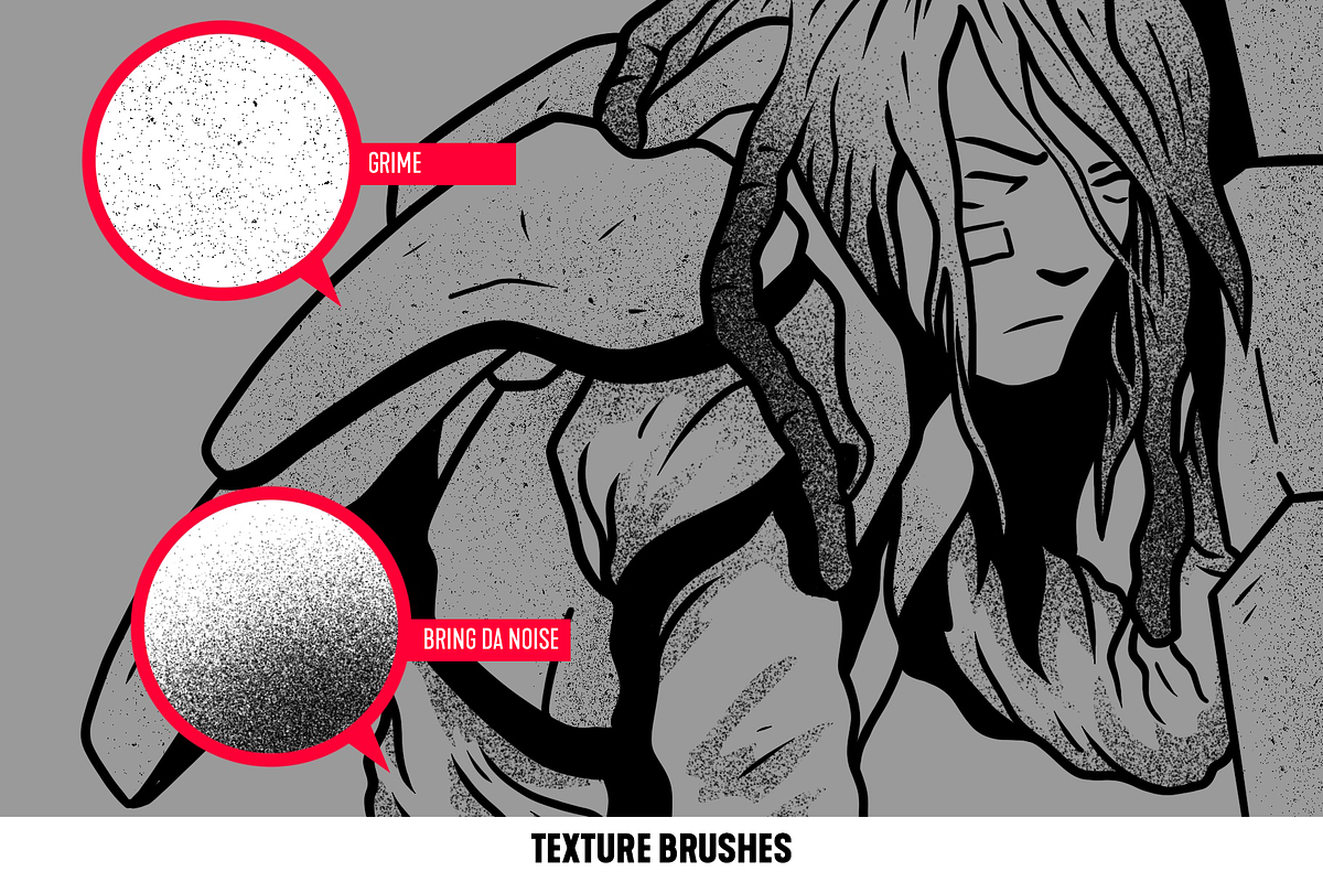 Line Art Brush Set for Procreate, a Brush Add-On by jorgetiradoart