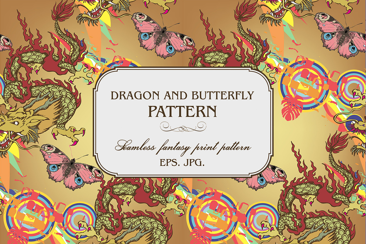 Seamless fantasy patterns, a Pattern Graphic by Designs by Helen Trupak
