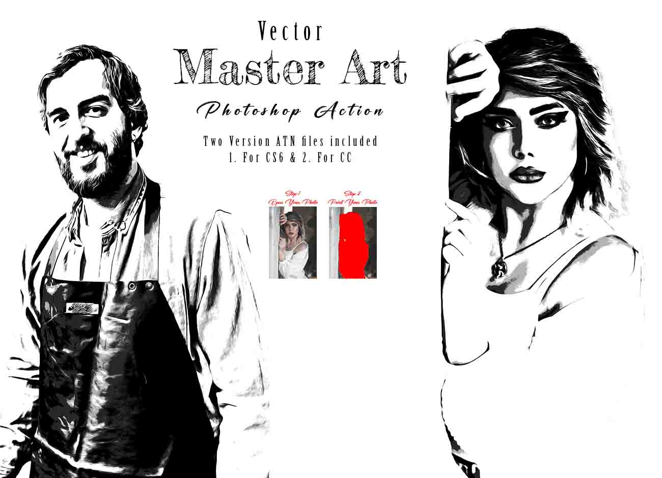 Vector Master Art Photoshop Action, an Action Add-On by Studio Retouch