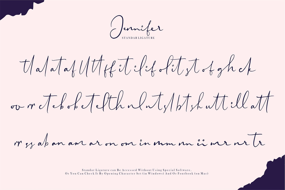 Jennifer Signature Fonts [+Logo], a Script Font by Good Java Studio ...