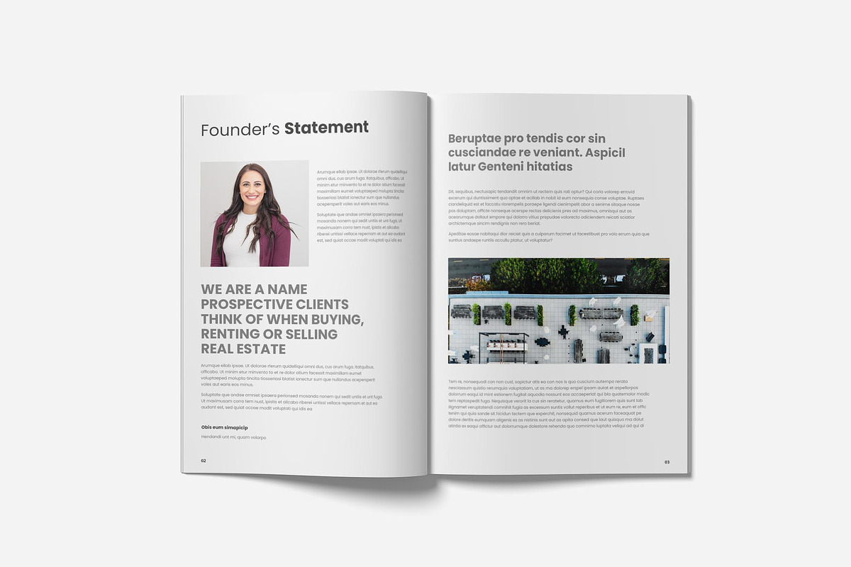 Real Estate Company Profile | Creative Market