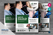 Professional Driving School Flyer, a Flyer Template by PSDPixel