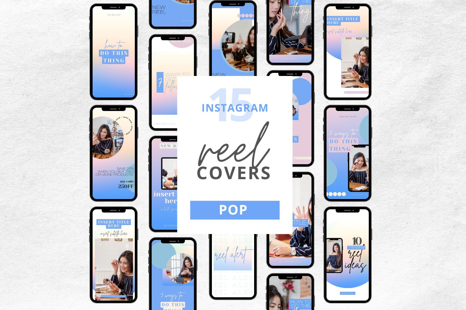 15 Color Pop Instagram Reel Covers, a Social Media Template by Joy ...