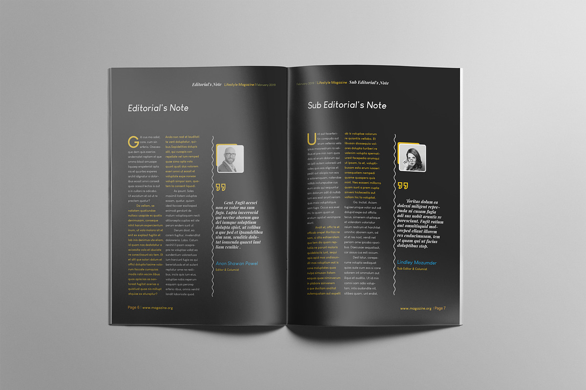 The Best Magazine Layout Design, a Magazine Template by Swayang