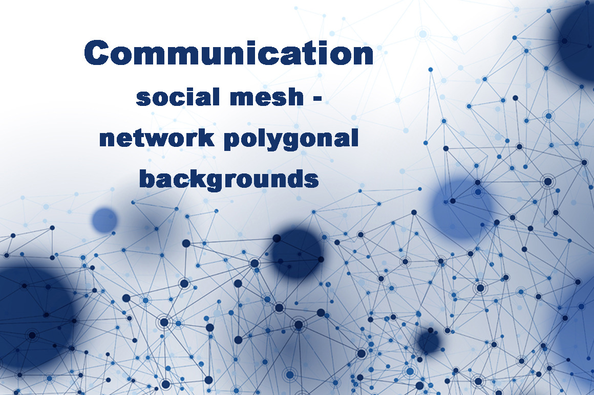 Two communication backgrounds, a Technology Illustration by Vjom