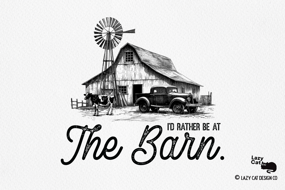 Vintage Farm PNG Clip Art Pack