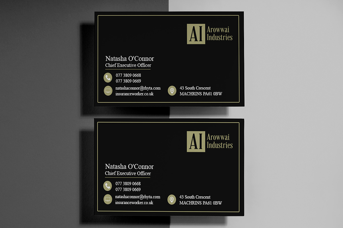 Professional Business Card Design PSD