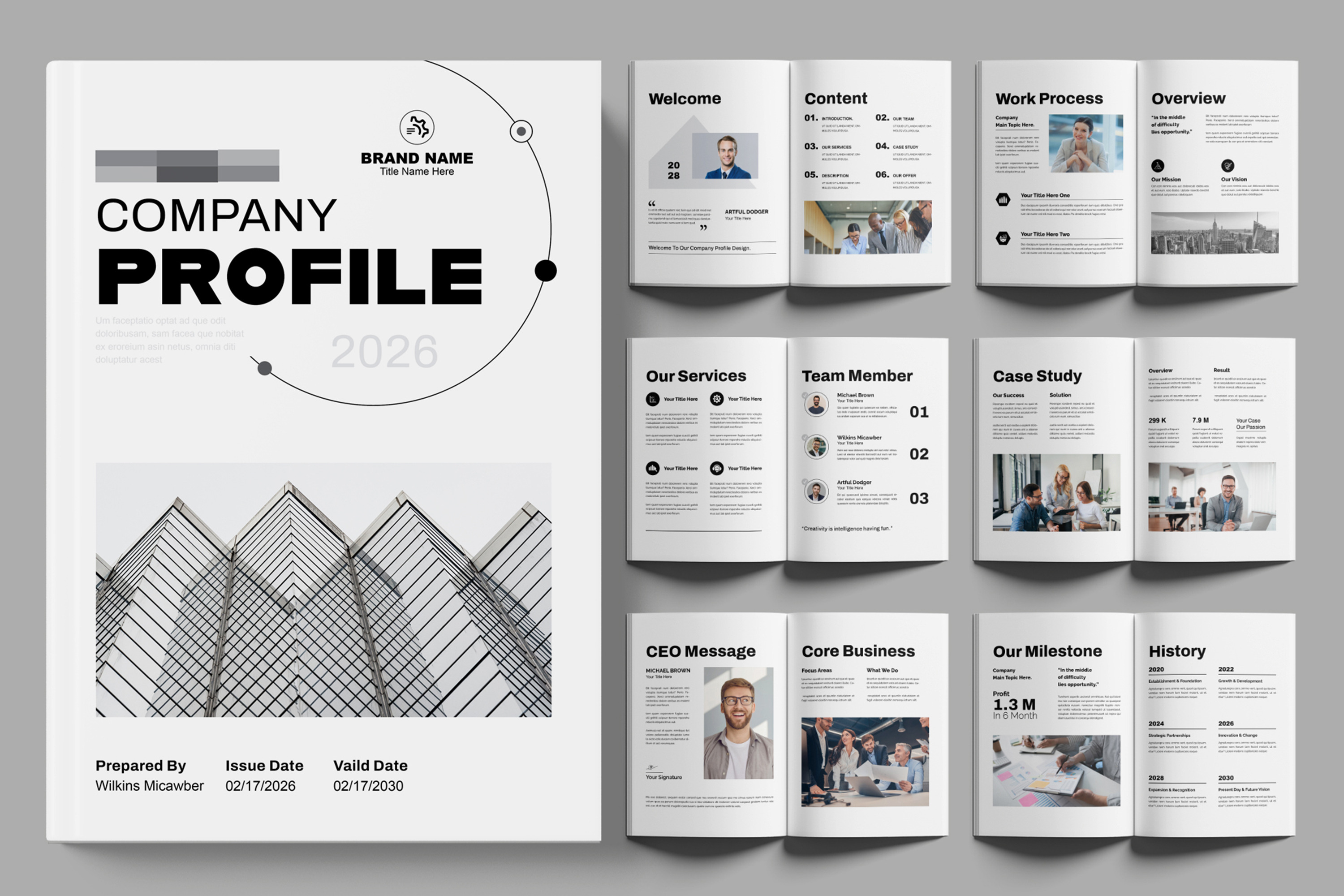 Company Profile Layout