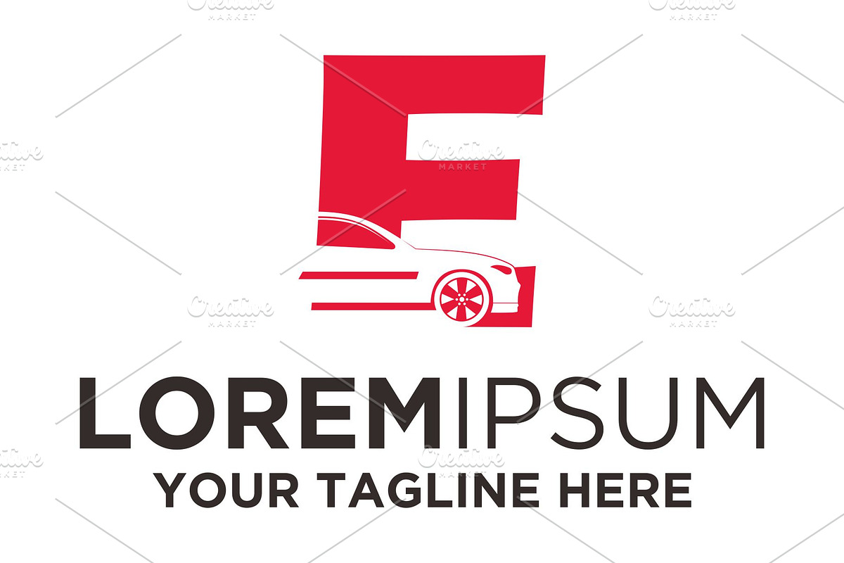Letter E Automotive Car Logo, a Branding & Logo Template by REDVY CREATIVE