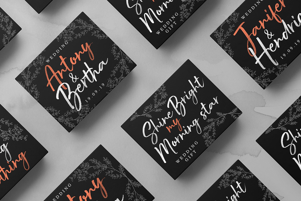 Buttercell SVG Brush Font, a Script Font by Wacaksara Co.