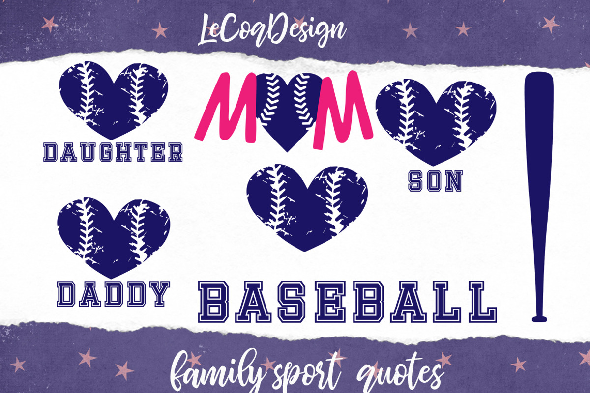 Sport Family Clipart, Baseball mom, a Person Illustration by LeCoqDesign