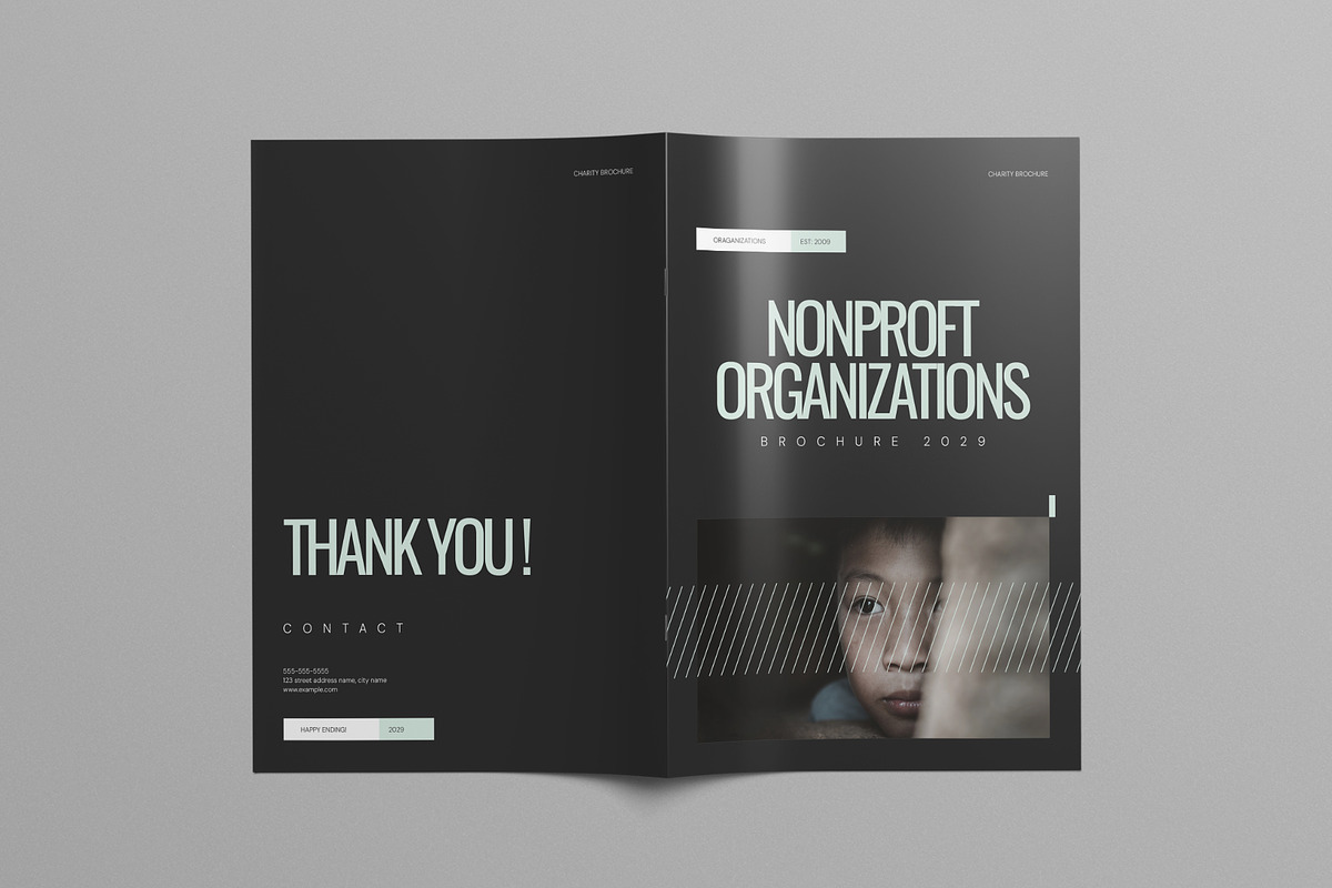 Nonprofit Charity Brochure | Canva, a Brochure Template by Pixelpick