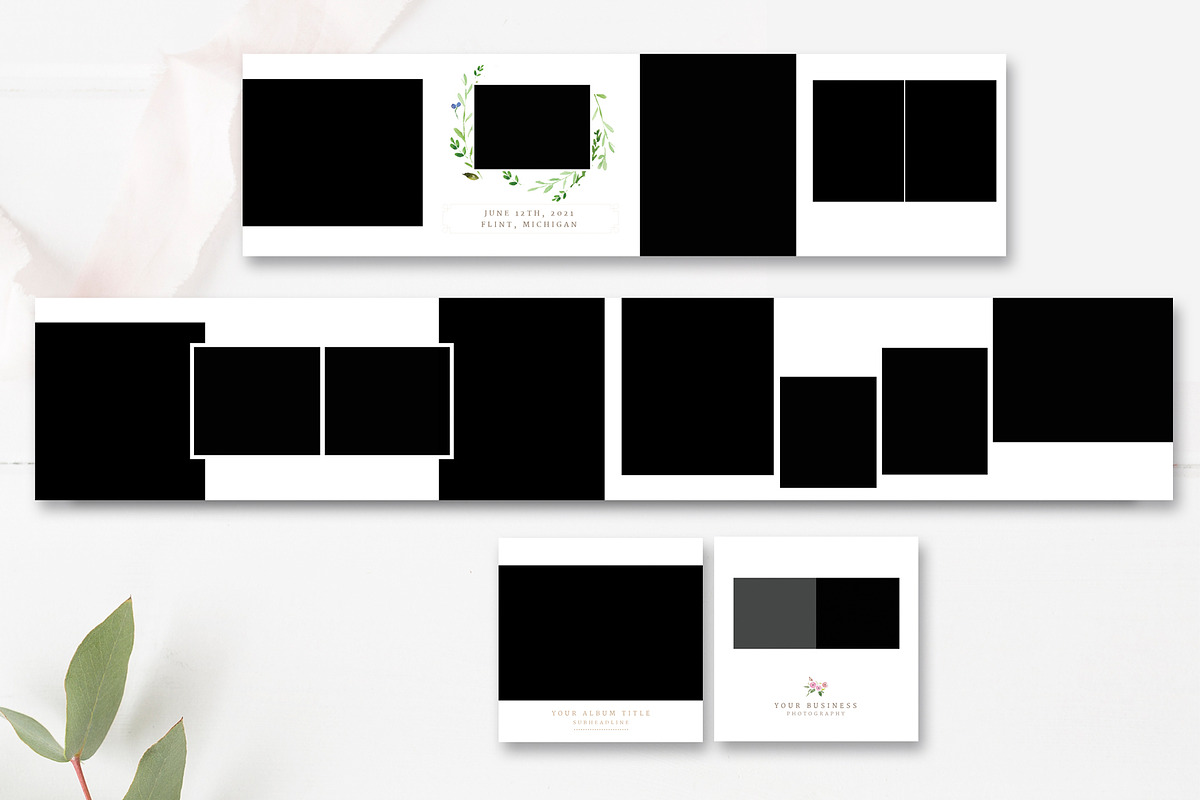 Wedding Photo Mini Book Template 3x3, a Brochure Template by By ...