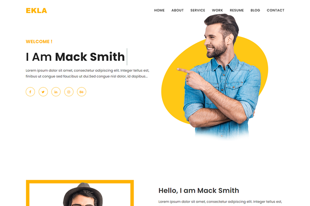 HTML Website Portfolio Template
