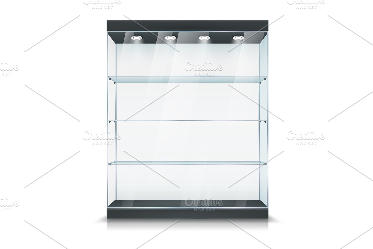 Glass display, showcase, an Object Illustration by Buch&Bee