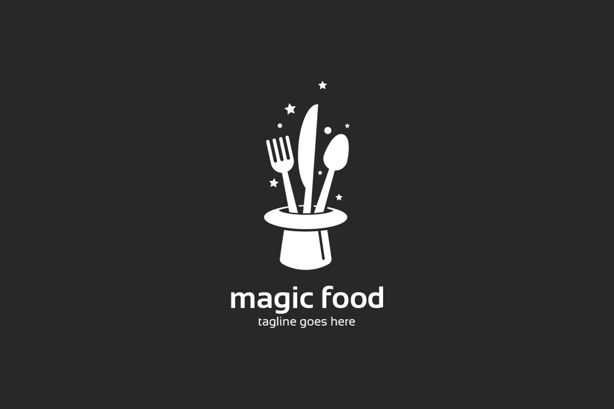 Magic Food Logo, a Branding & Logo Template by CAIRON CREATIVESTUDIO