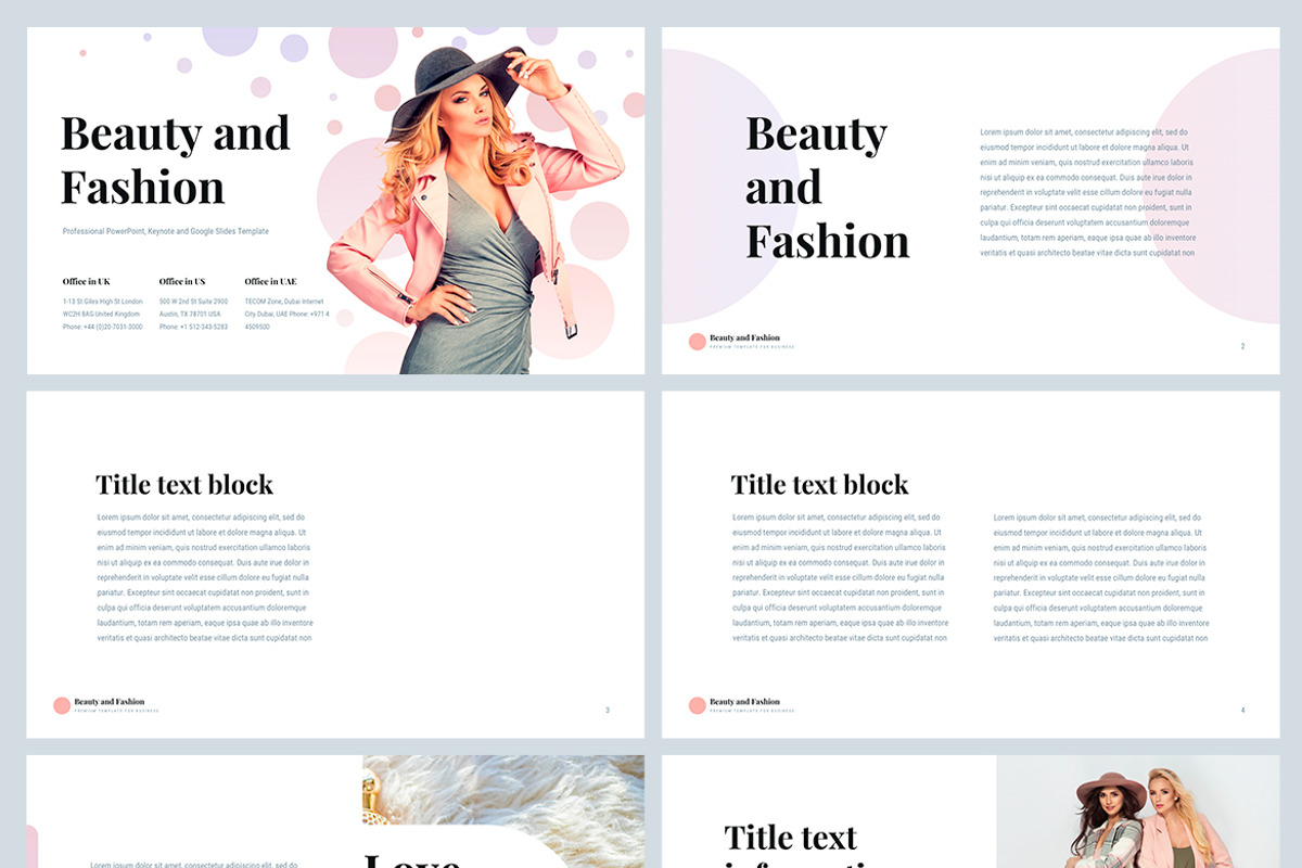 Beauty and Fashion PowerPoint, a Presentation Template by HiSlide.io