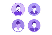 Social Network Icons People Vector, a Person Illustration by robuart